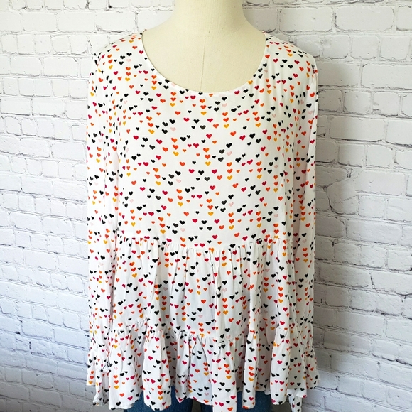 Jane and Delancey | Tops | Jane And Delancey Long Sleeve Tiered Topsz L ...